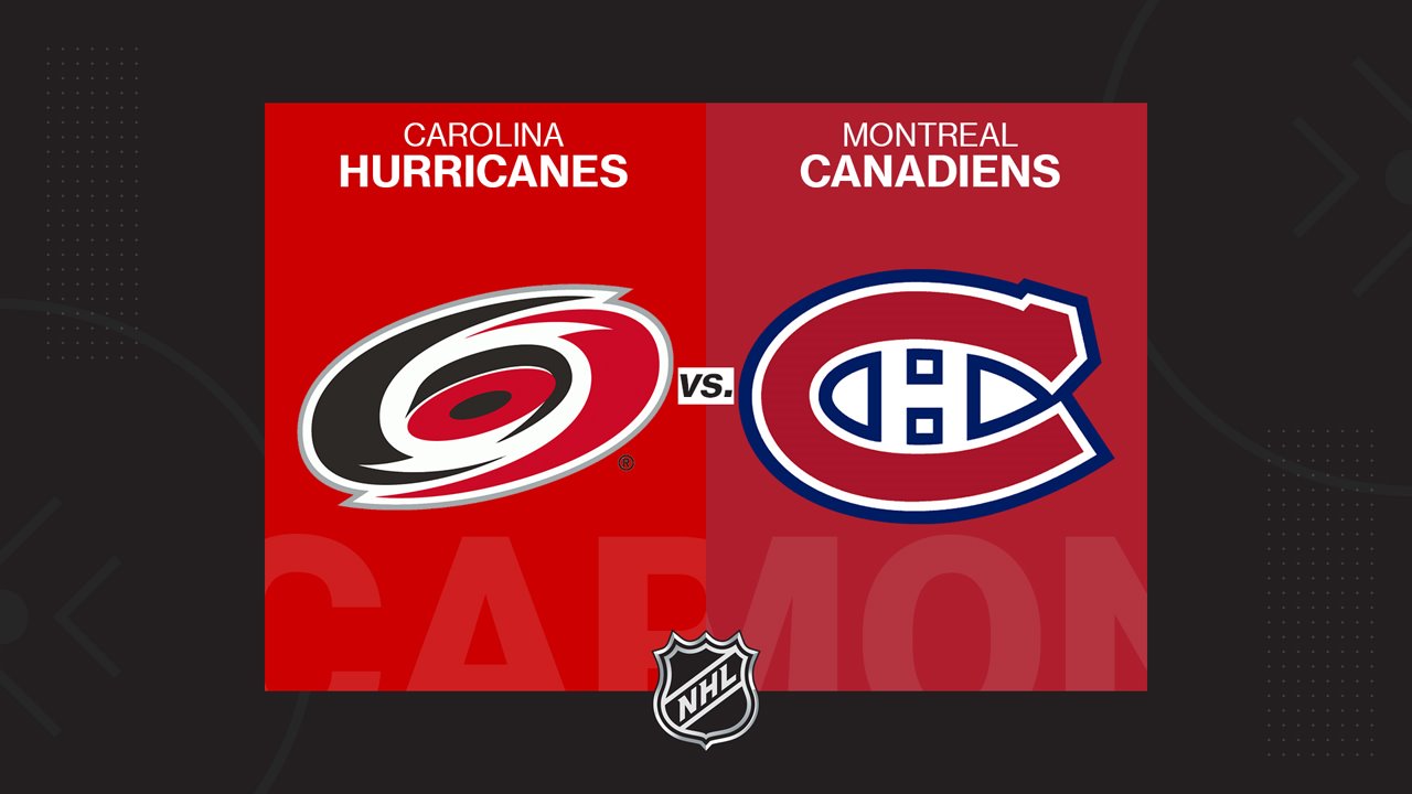 Where to watch Carolina Hurricanes vs Montreal Canadiens: Time, channel ...